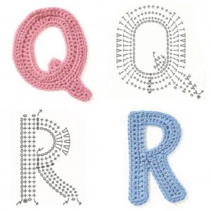 Crochet Alphabet Chart Diagram A to Z ⋆ Crochet Kingdom