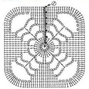 Crochet Square X Shape ⋆ Crochet Kingdom