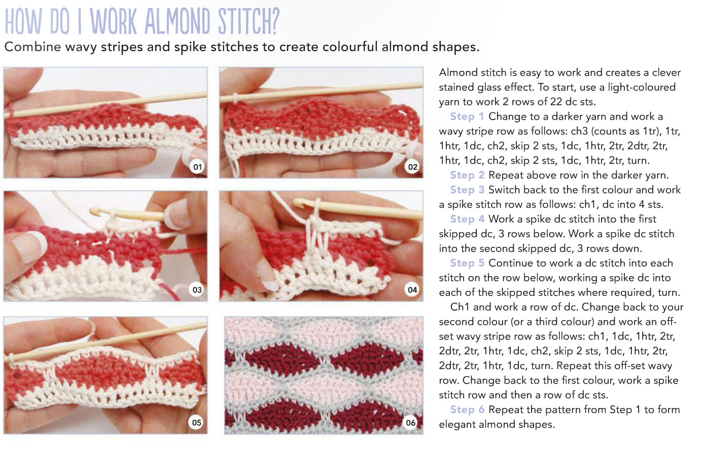 Spike Stitch Tutorial ⋆ Crochet Kingdom