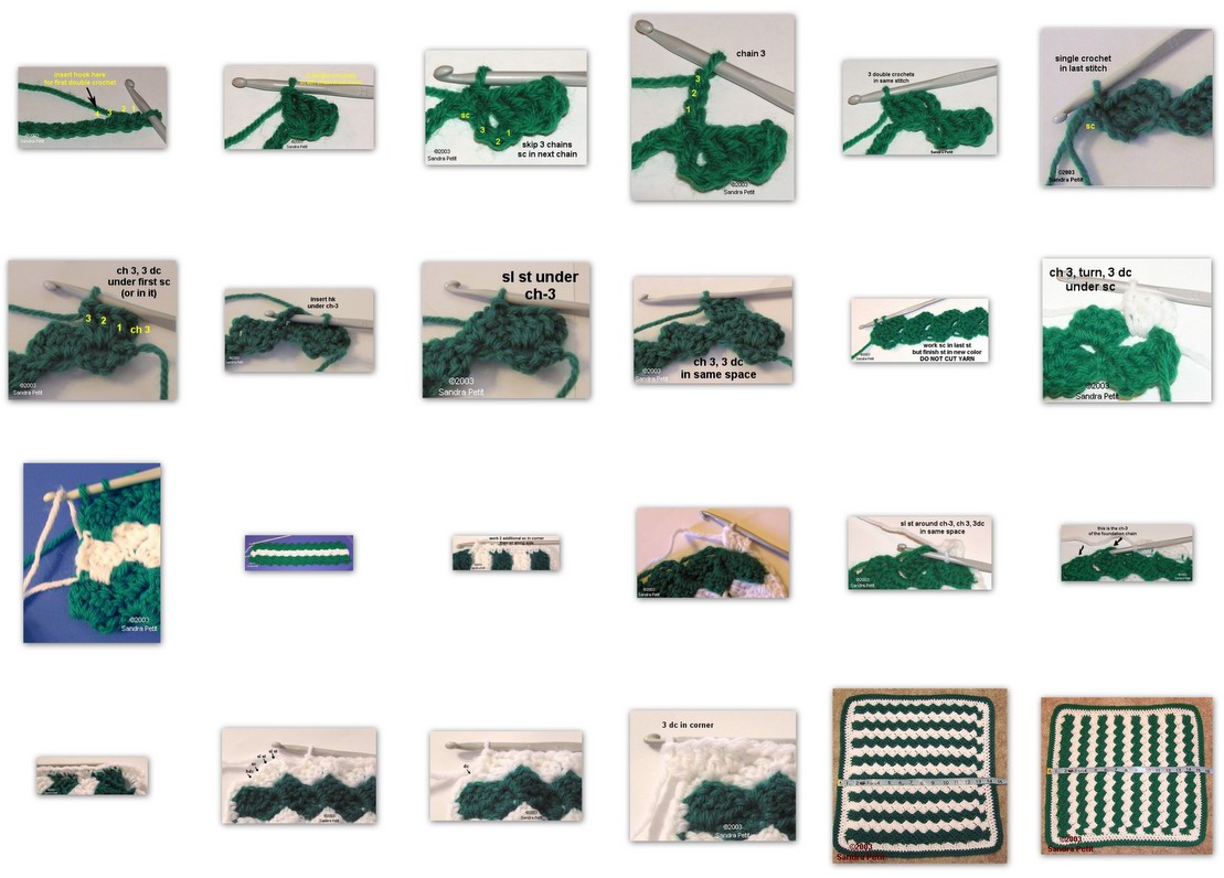 Checked crochet pattern stitch ⋆ Crochet Kingdom