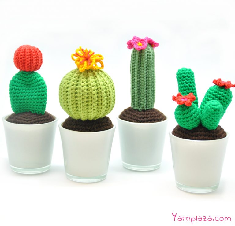 4 Free Crochet Cactus Patterns ⋆ Crochet Kingdom