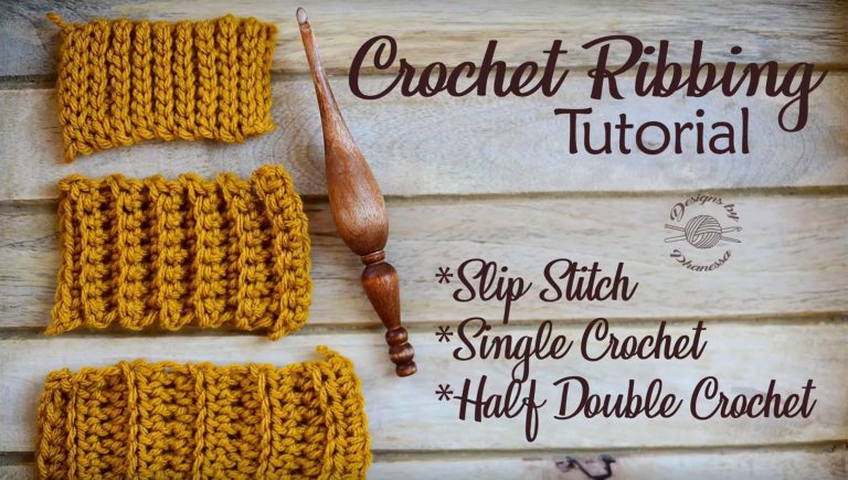 Crochet Ribbing Stitch Video Tutorial ⋆ Crochet Kingdom