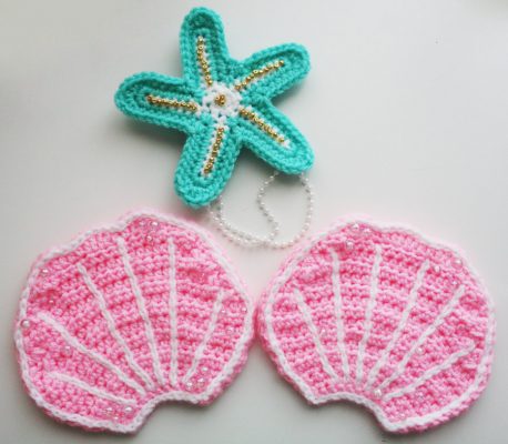 Crochet Sea Motifs - Shells, Starfish and Coral ⋆ Crochet Kingdom
