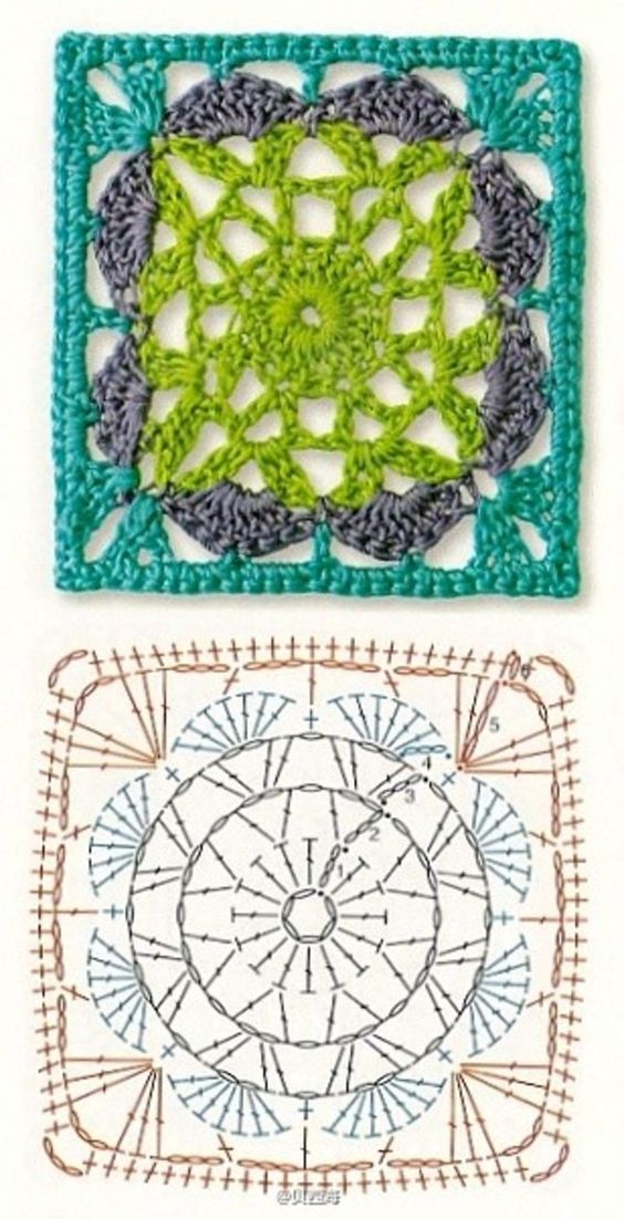 The Ultimate Granny Square Diagrams Collection ⋆ Crochet Kingdom