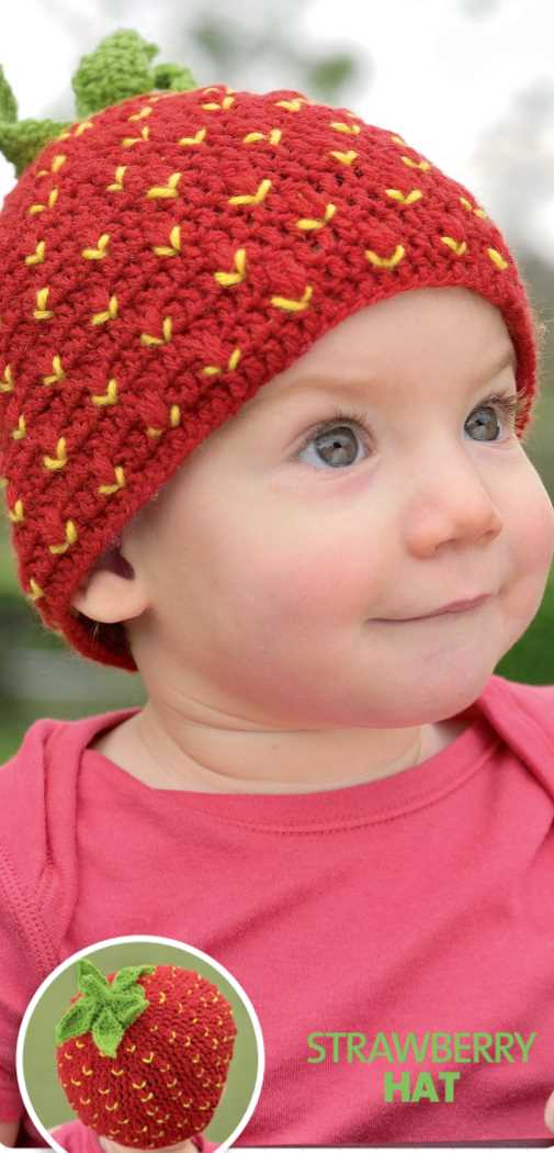 Free Crochet Pattern for a Strawberry Hat ⋆ Crochet Kingdom