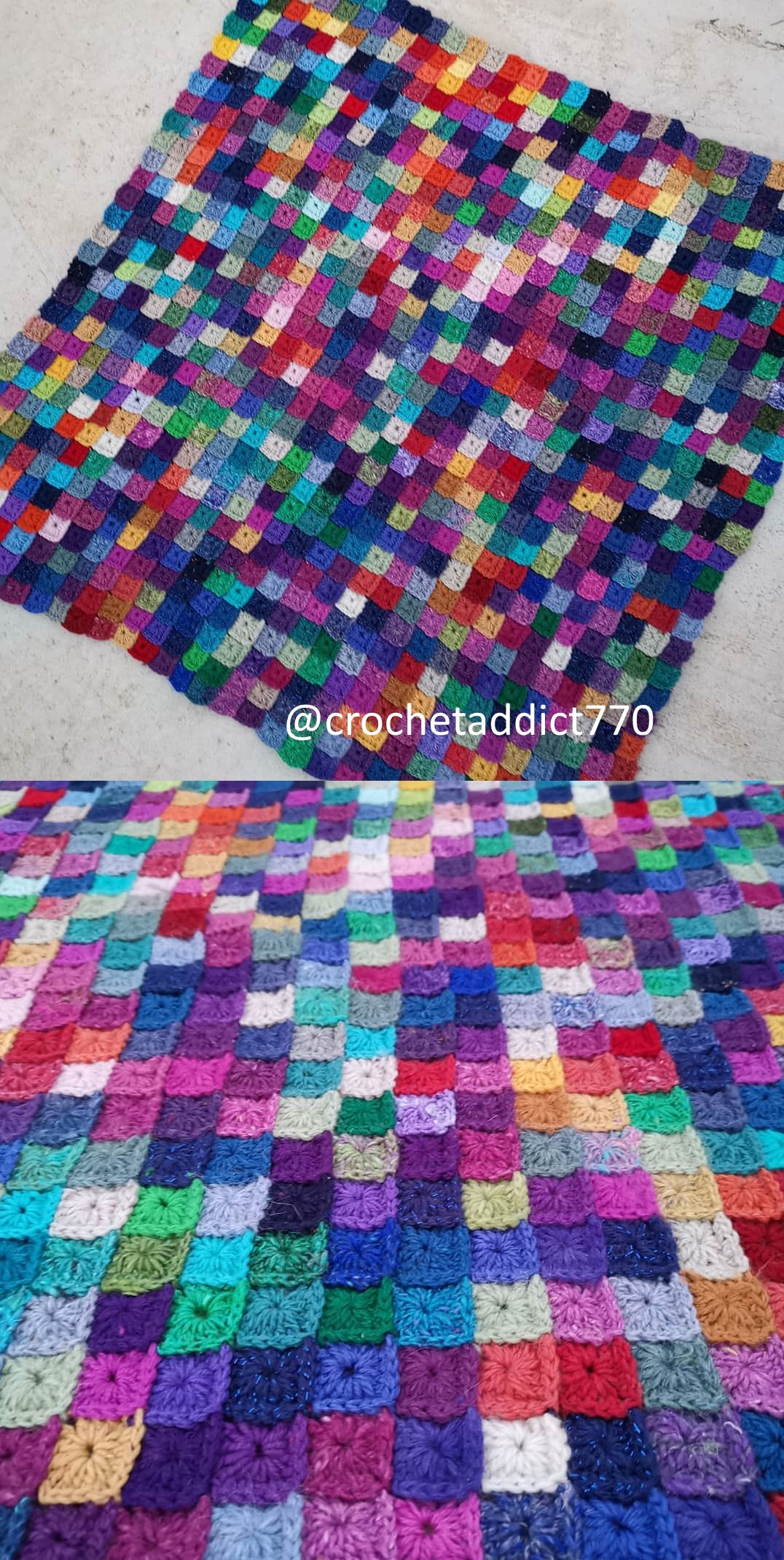 Free Crochet Pattern for a Little Squares Blanket ⋆ Crochet Kingdom