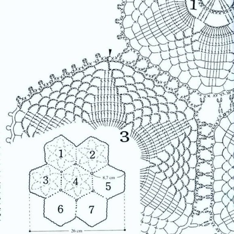Crochet Doily with Diagrams ⋆ Crochet Kingdom