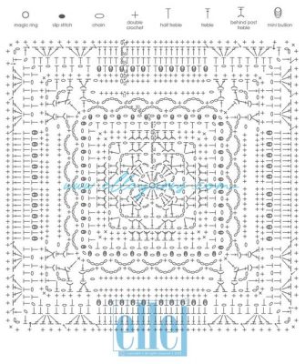 Square Crochet Diagrams ⋆ Crochet Kingdom