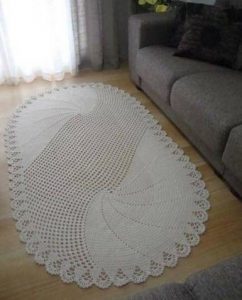 Crochet oval rug diagram pattern ⋆ Crochet Kingdom