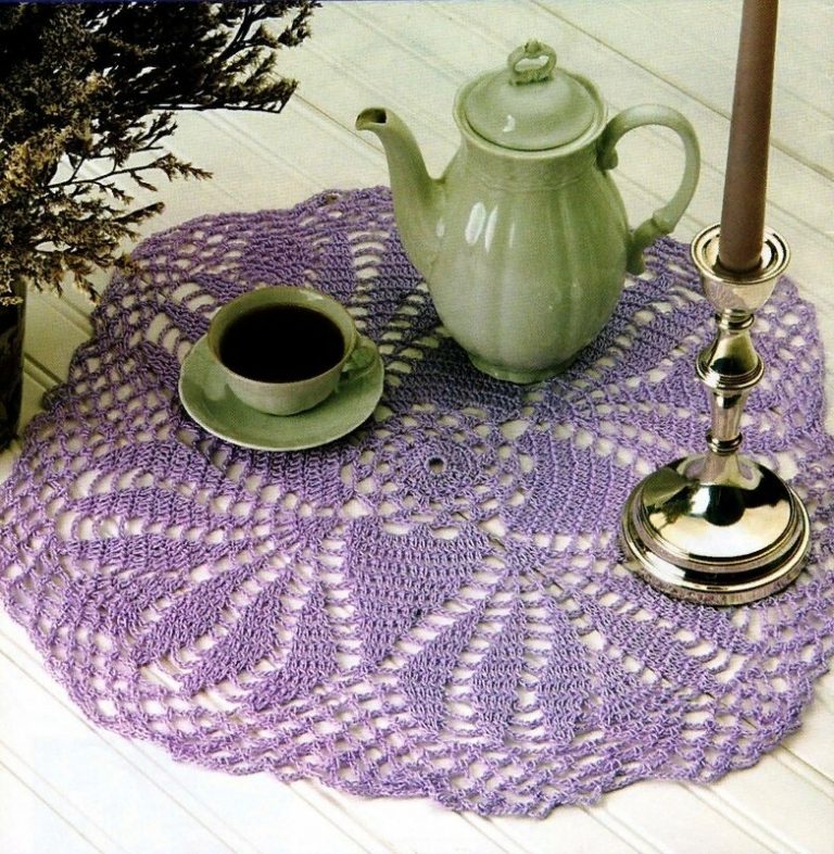 Square crochet doily patterns with diagrams ⋆ Crochet Kingdom