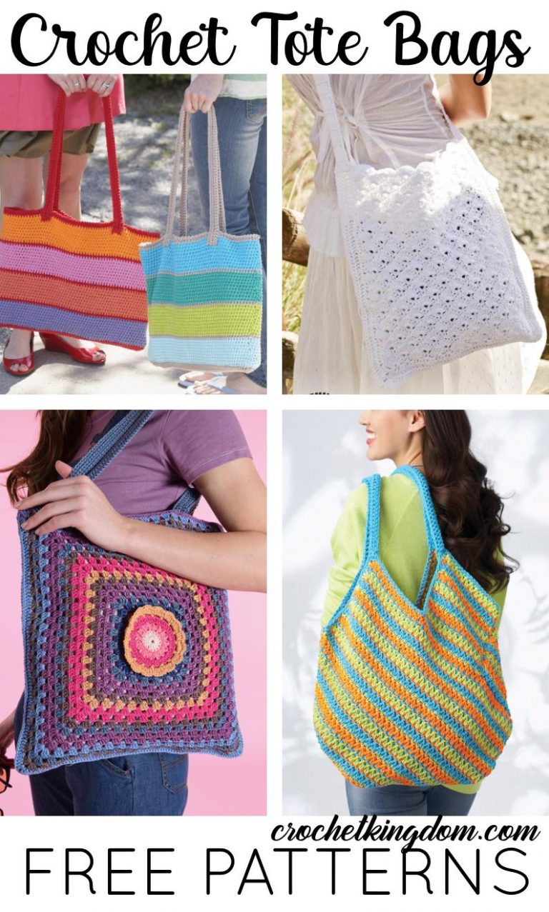 18+ Crochet Tote Bags Free Patterns ⋆ Crochet Kingdom