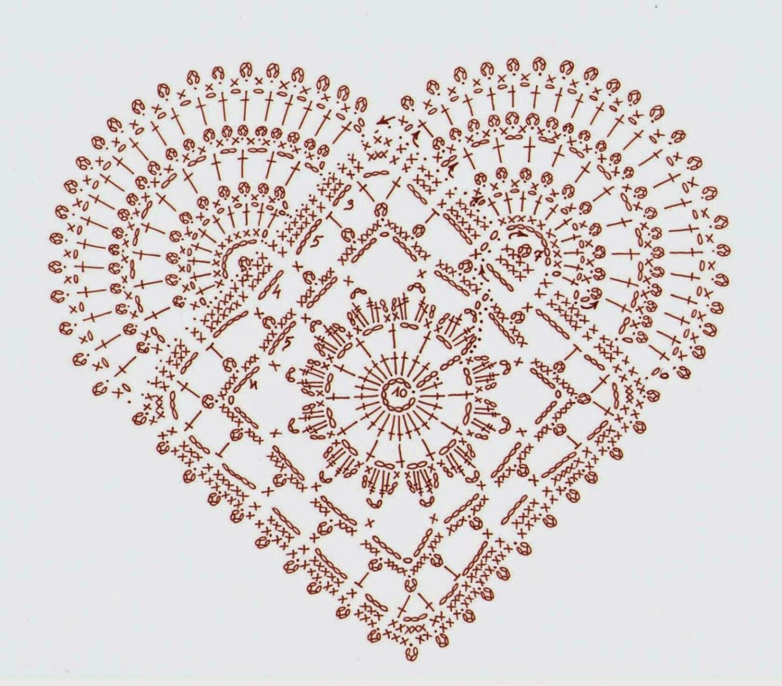 Free Crochet Diagram Motifs for Hearts ⋆ Crochet Kingdom Free Crochet Diagram Motifs for Hearts ⋆ Crochet Kingdom