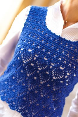 Lace tank top crochet pattern ⋆ Crochet Kingdom