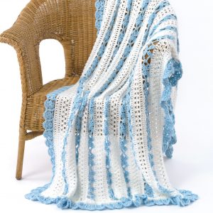 Free Crochet Pattern for an Easy Open Crochet Blanket ⋆ Crochet Kingdom