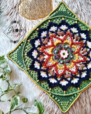 Green Crochet Blanket Inspiration ⋆ Crochet Kingdom