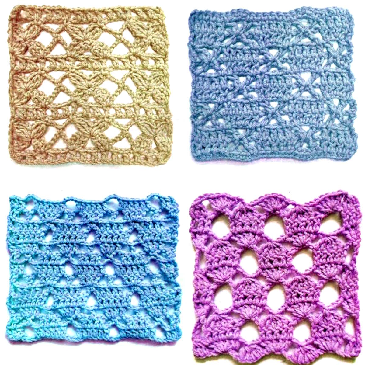 Free Crochet Eyelet Stitch Pattern Diagrams ⋆ Crochet Kingdom