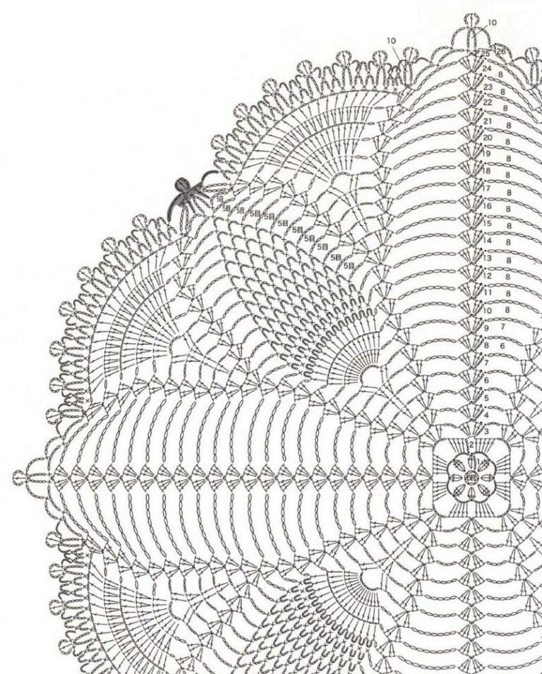 11 Free Crochet Doily Patterns with Diagrams ⋆ Crochet Kingdom