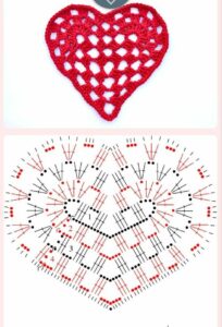 Free Crochet Heart Patterns with Diagrams ⋆ Crochet Kingdom