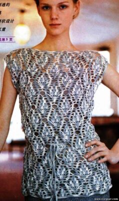 Pineapple Crochet Diagrams for Tops ⋆ Crochet Kingdom