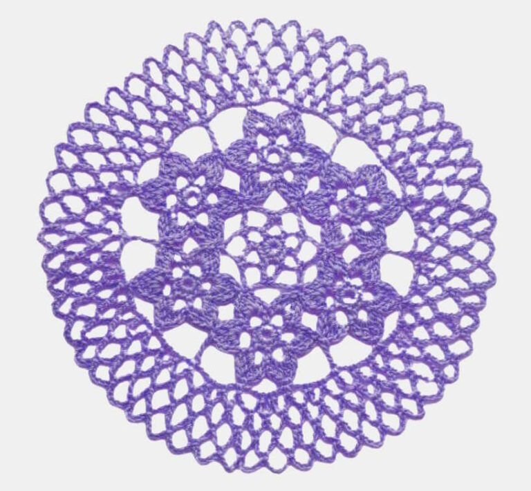 Small Daisy Doily Crochet Pattern ⋆ Crochet Kingdom