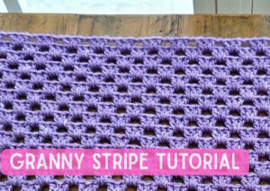 How to Crochet the Classic 3-DC Shell Stitch (Granny Stripe) ⋆ Crochet ...
